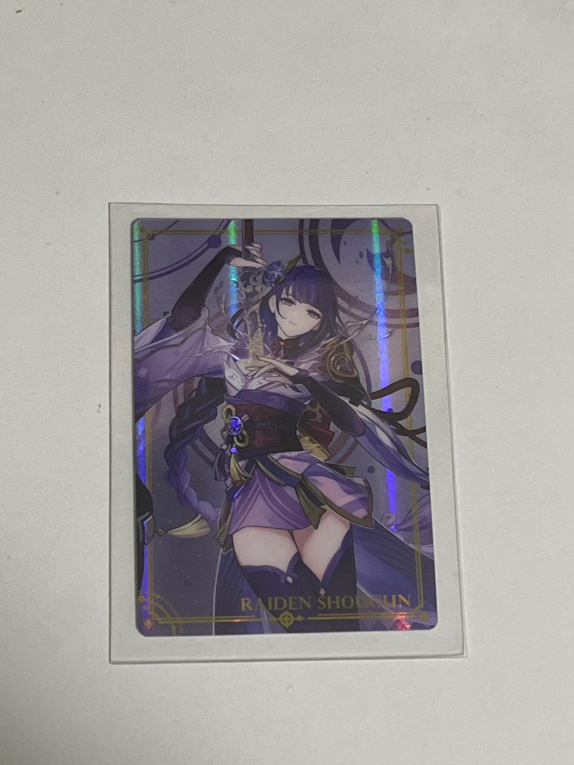 [wts/wtt] Genshin wafer cards raiden shogun, thoma, yanfei and ganyu ...