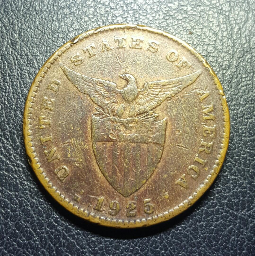 1925m 1 Centavo US-Philippines (Copper coin), Hobbies & Toys ...