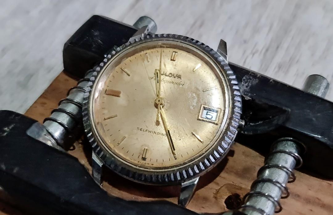 1960's Bulova Ambassador Vintage Watch - Not Running - 30 Jewel Micro ...