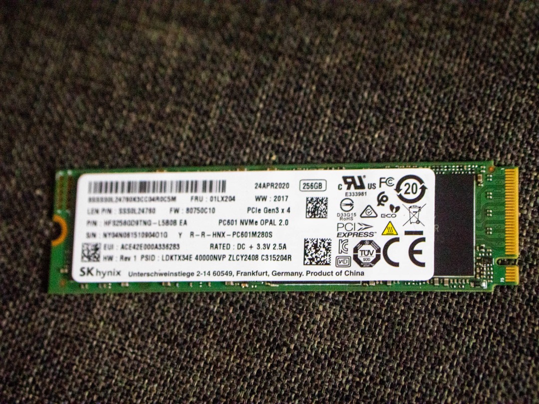 256GB PC601 96-LAYER NAND SK Hynix M.2 NVME SSD OEM, Computers & Tech ...