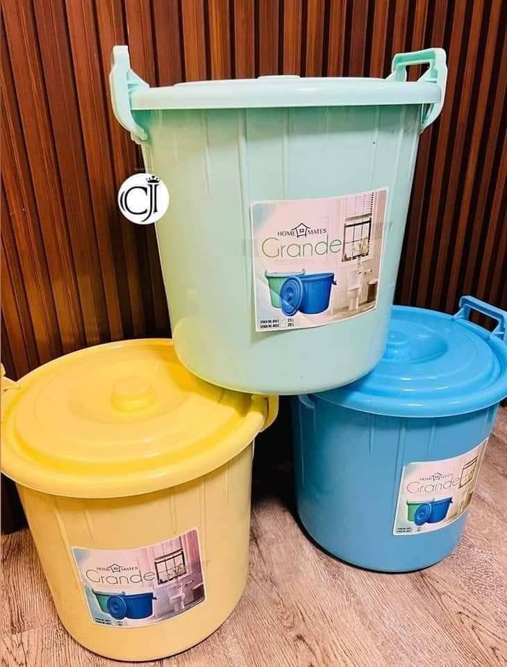 25LITERS HOME MATES PASTEL COLOR MINI DRUM WITH LID COVER & LOCK ...
