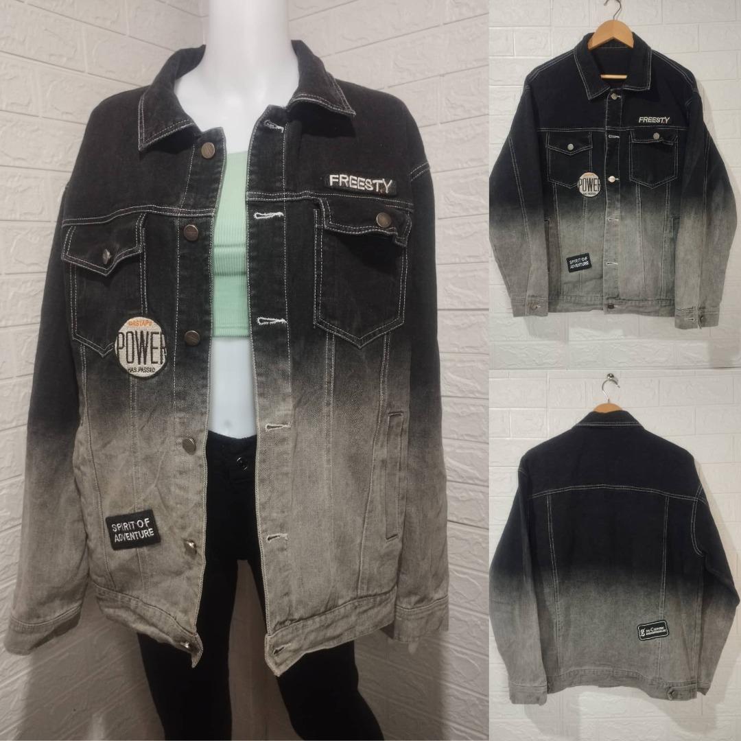2 tone denin jacket, Men's Fashion, Coats, Jackets and Outerwear on ...