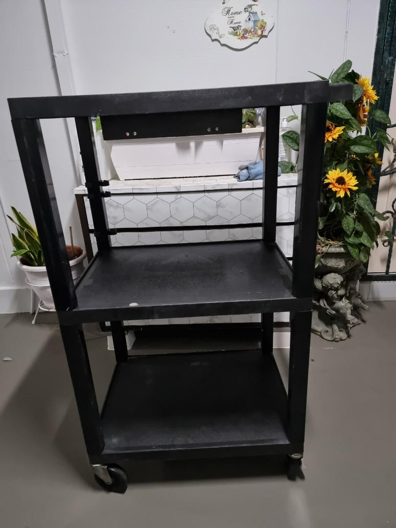 3 layer Push Cart Wheeler, Furniture & Home Living, Furniture, Tables ...
