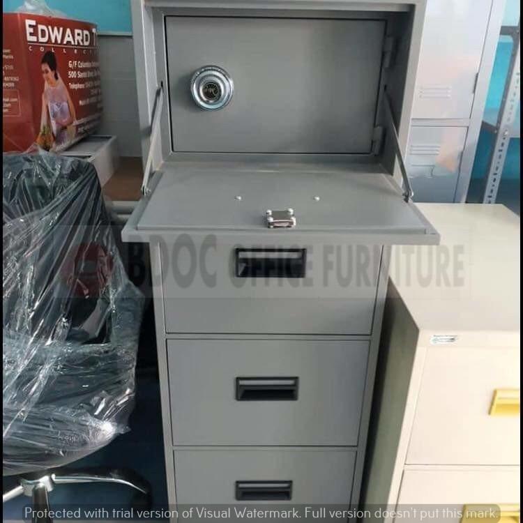 4 LAYER VERTICAL CABINET WITH VAULT MANUAL LOCKING SYSTEM // OFFICE ...