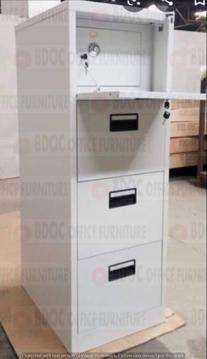 4 LAYER VERTICAL CABINET WITH VAULT MANUAL LOCKING SYSTEM // OFFICE ...