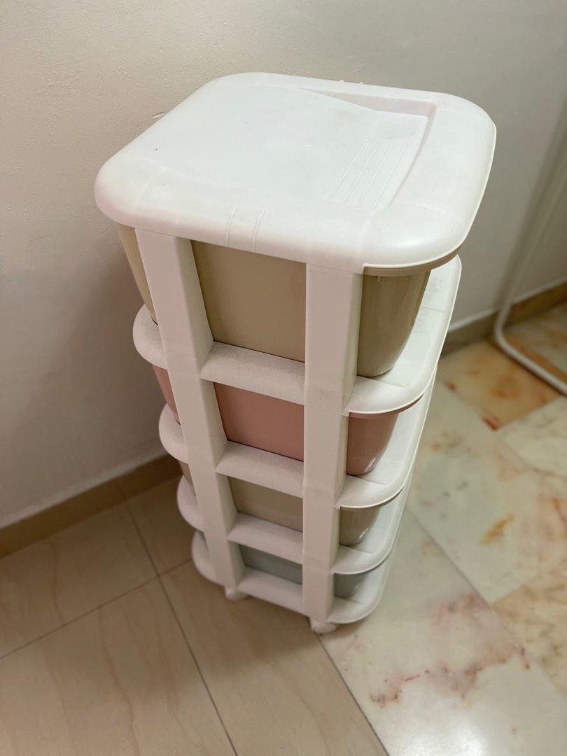 4 tier storage drawers, Furniture & Home Living, Furniture, Shelves ...