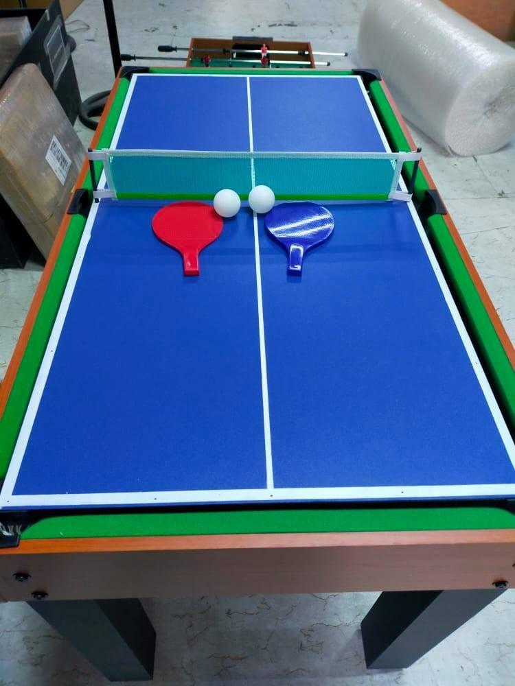 4-in-1 MULTIGAME TABLE-(Air Hockey, Billiards, Table Tennis, and Launch ...