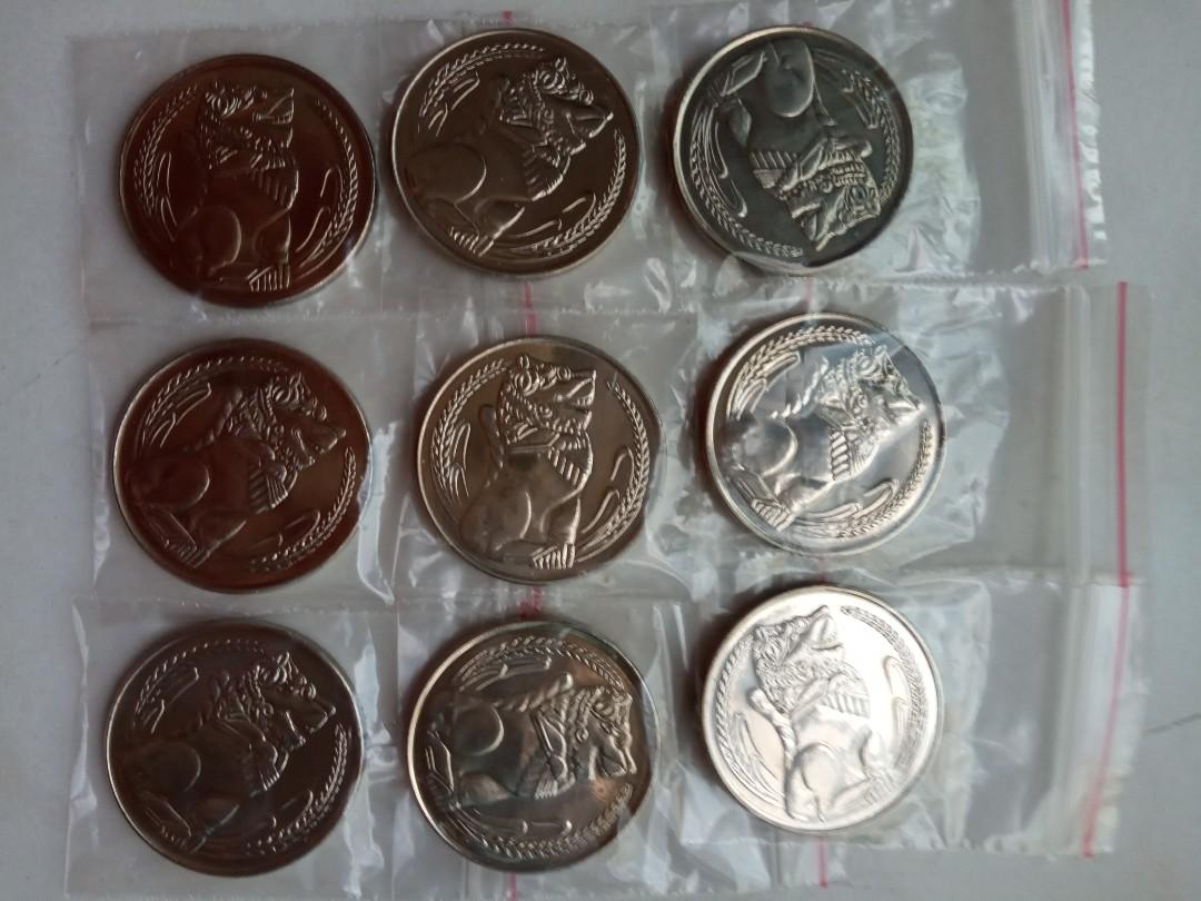 9x 1985 $1 Singapore Unc Lion Coin, Hobbies & Toys, Memorabilia ...