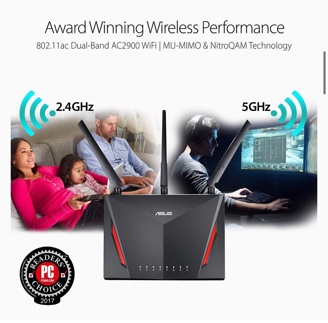 AC2900 Dual Band WiFi Gaming Router, Computers & Tech, Parts ...
