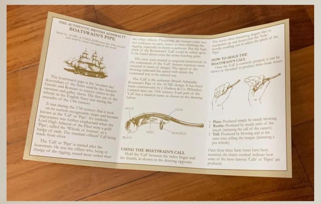 ACME Boatswain Pipe 12, Hobbies & Toys, Music & Media, Musical ...