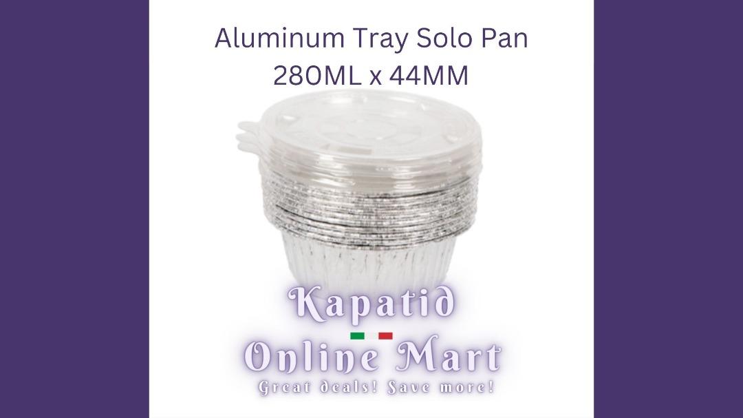 Aluminum Tray Solo Pan 280ML x 44MM - 10s, Furniture & Home Living, Kitchenware & Tableware ...