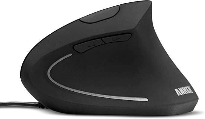 Anker® Ergonomic Optical USB Wired Vertical Mouse 1000 / 1600 DPI, 5 ...