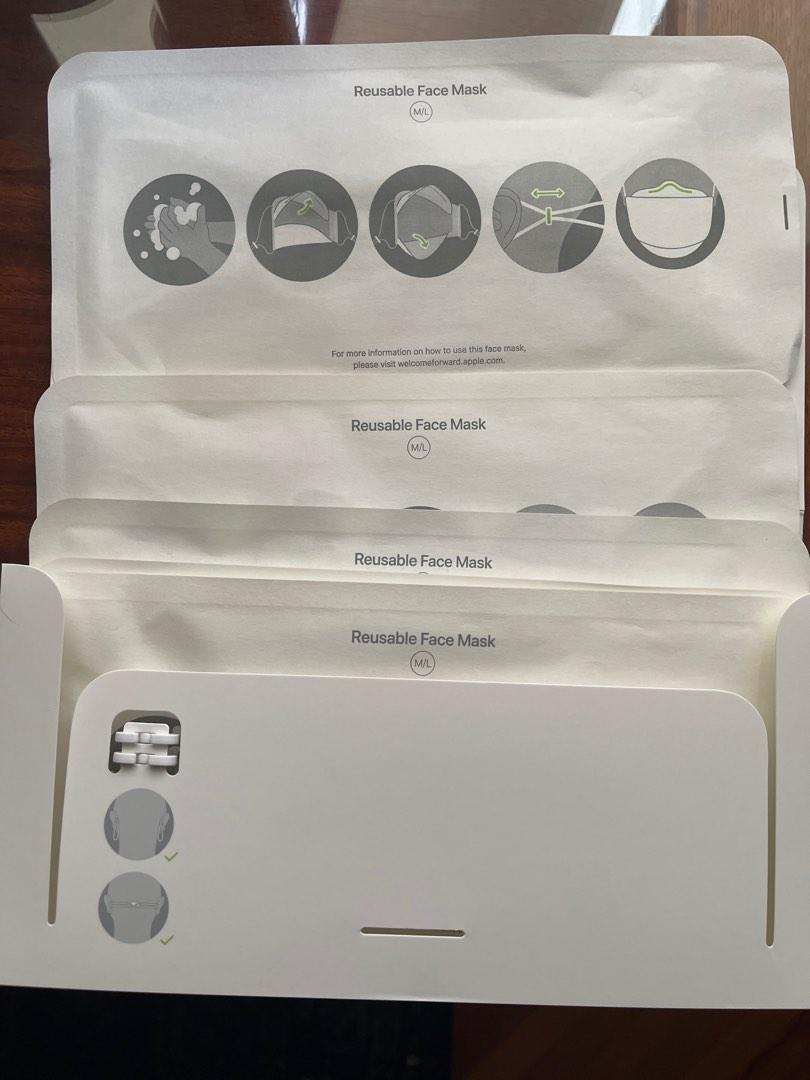BNIB Genuine Apple Original Masks (Sealed) set (5 pcs), Health ...