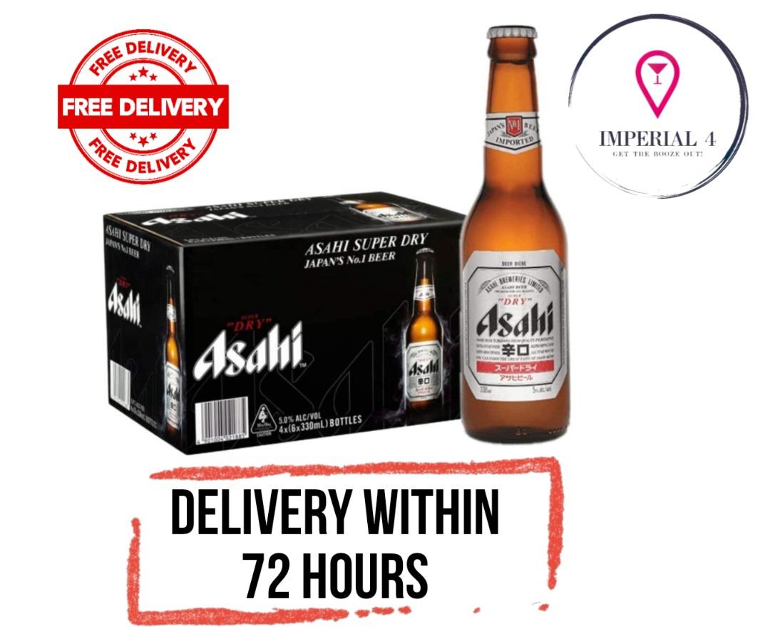 Asahi Super Dry Pint - 24X330ML, Food & Drinks, Alcoholic Beverages on Carousell