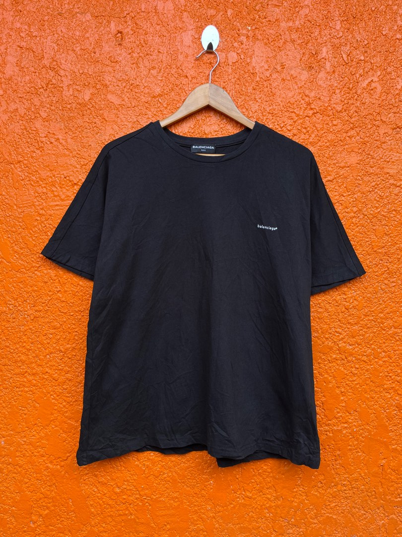 Balenciaga Small Logo Shirt, Men's Fashion, Tops & Sets, Tshirts & Polo ...