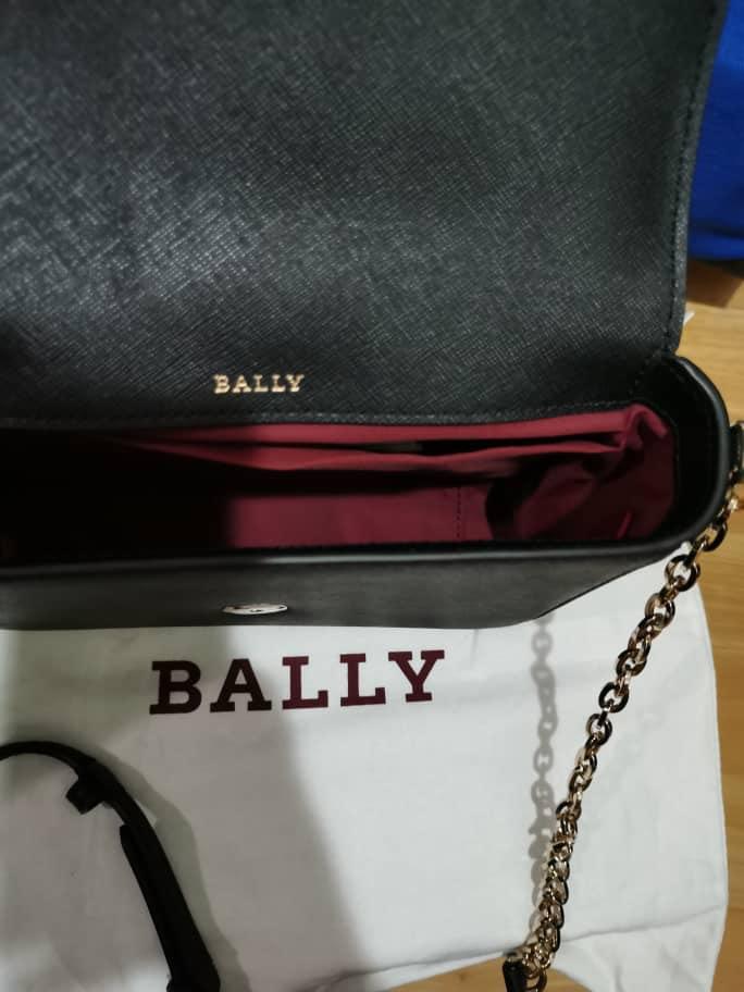 BALLY SELIAH.O Black Bovine Split Embossed, Luxury, Bags & Wallets on ...