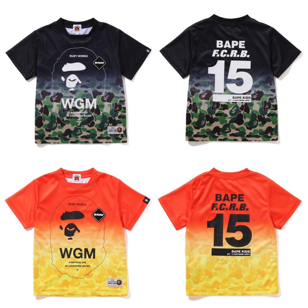 BAPE BK15TH ANNIVERSARY X F.C.R.B. ABC CAMO GRADATION GAME TEE, Babies & Kids, Babies & Kids ...