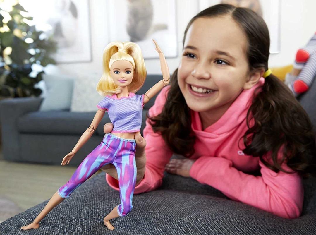 Barbie Yoga Made to Move Doll with 22 Flexible Joints Mattel, Hobbies ...