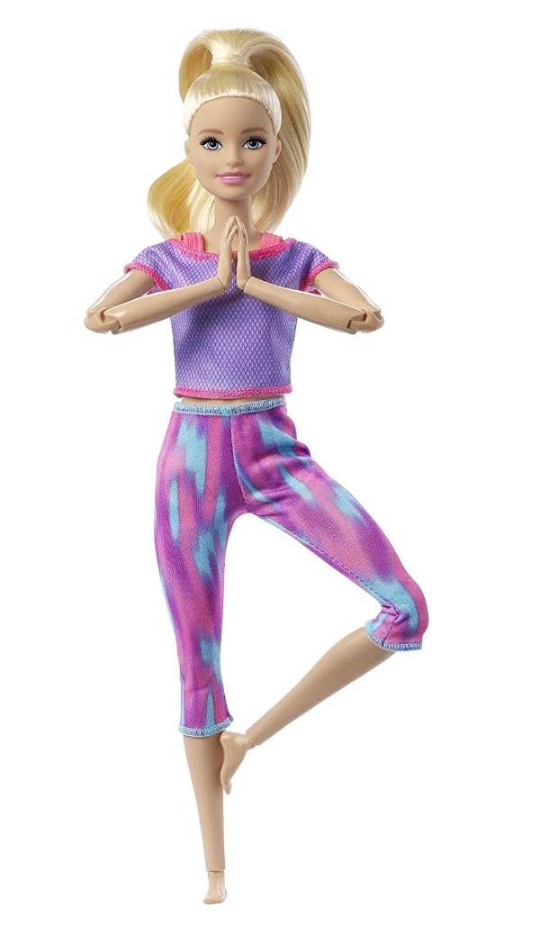 Barbie Yoga Made to Move Doll with 22 Flexible Joints Mattel, Hobbies ...