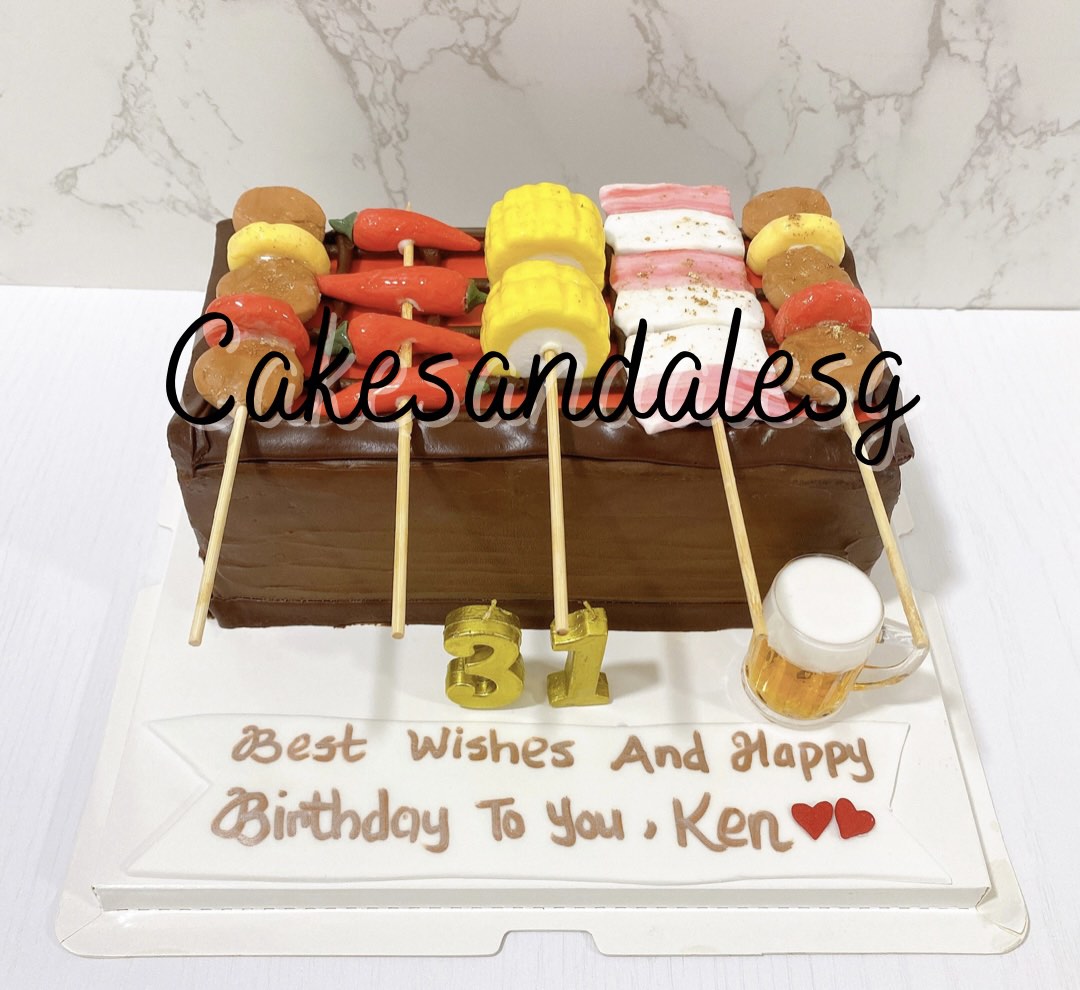 BBQ Cake, Food & Drinks, Homemade Bakes on Carousell
