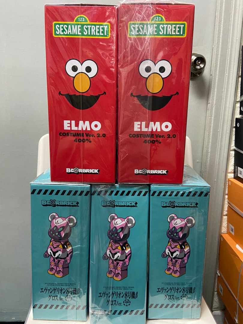 bearbrick eva 8號機 400% (gross version) bearbrick sesame street elom ver ...