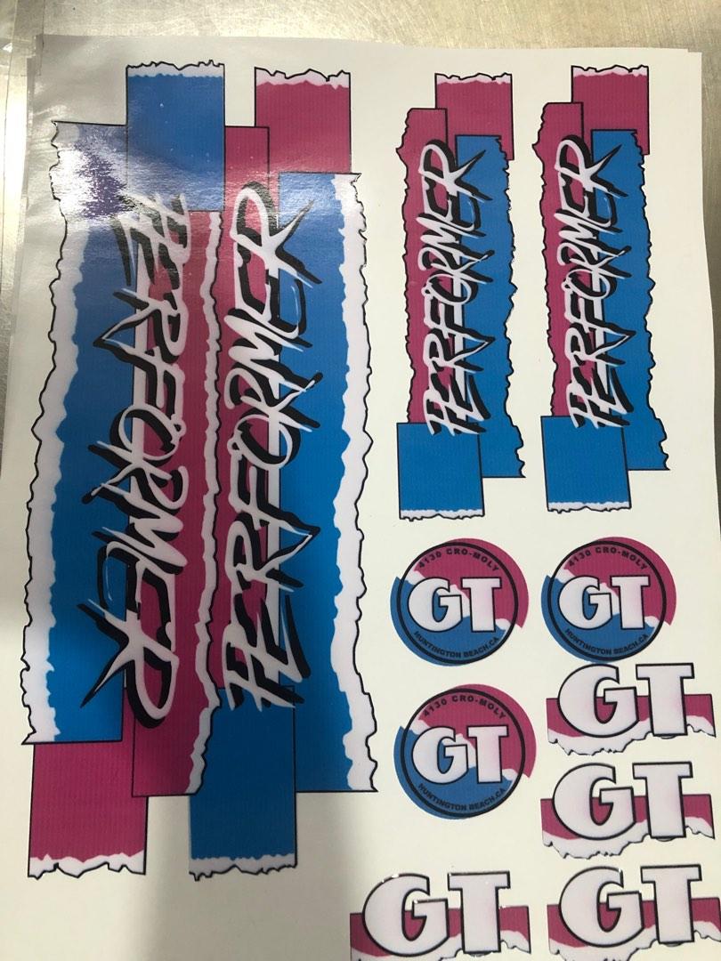 BMX OLD SCHOOL GT DECAL SET, Sports Equipment, Bicycles & Parts ...