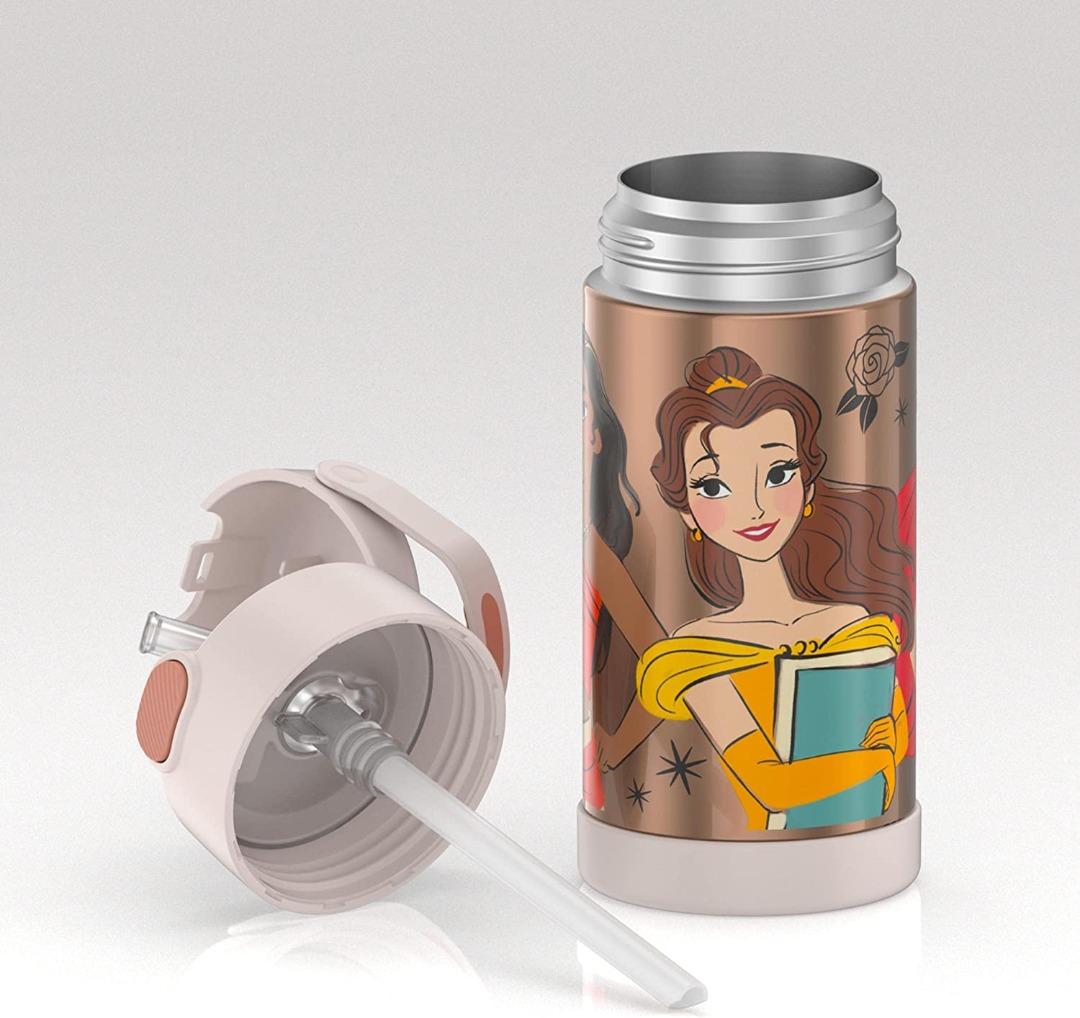 BN: THERMOS FUNTAINER 12 Ounce Disney Princess Ariel Mermaid Belle Beauty and The Beast ...