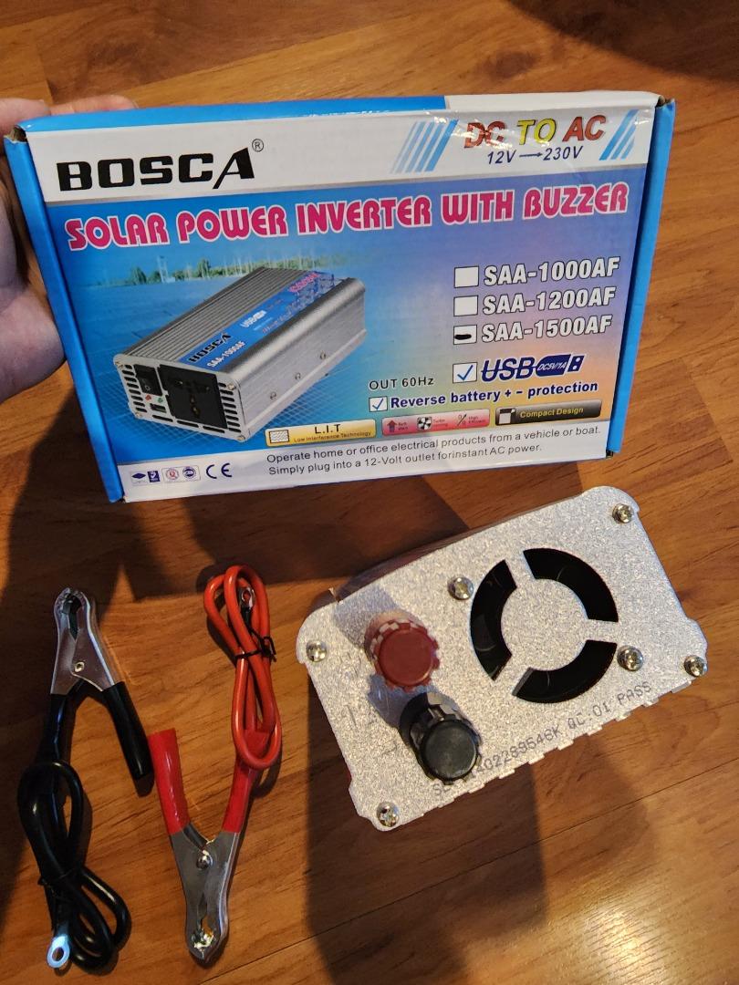 Bosca SAA-1500AF 1500W 12V DC To 220-230V AC Car Home Solar Power ...