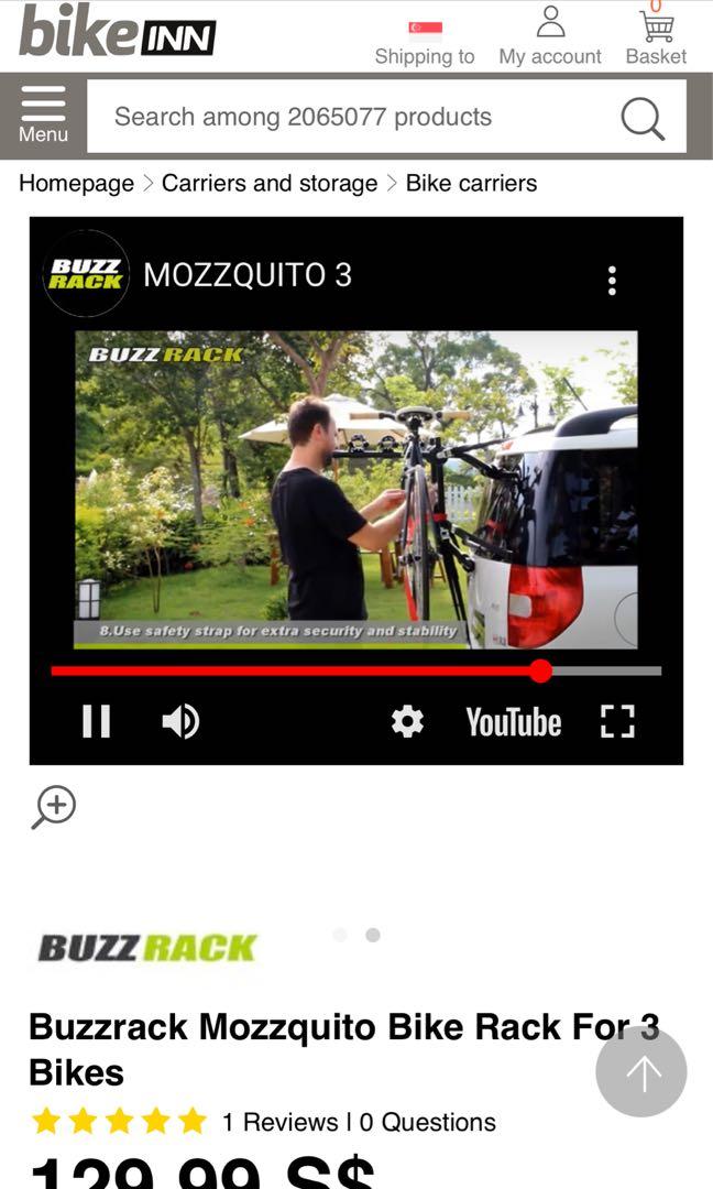 Buzz bike rack for 3, Sports Equipment, Bicycles & Parts, Parts & Accessories on Carousell