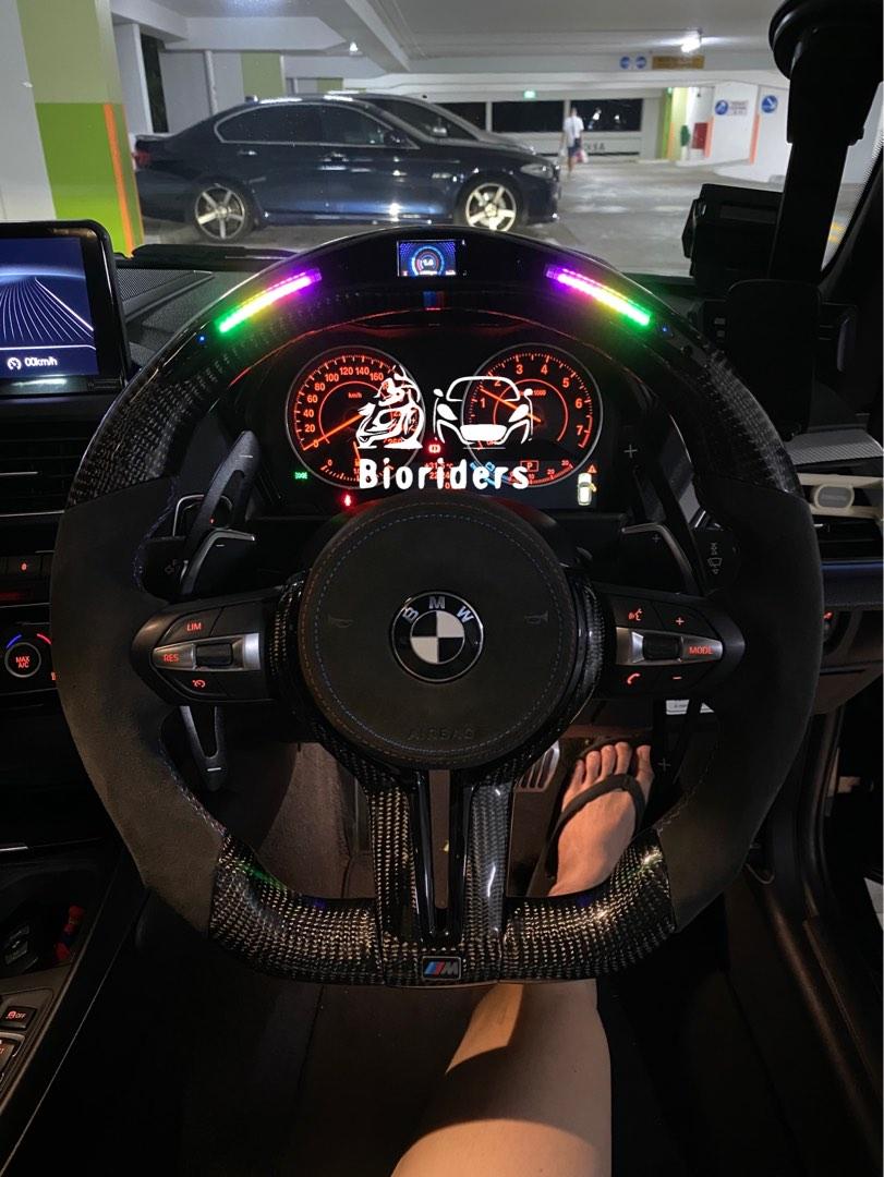 BMW Msport Carbon fiber steering wheel | Forged carbon fiber steering ...