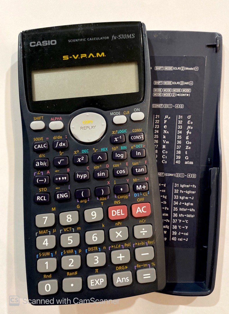 Casio fx-570MS Scientific calculator, Hobbies & Toys, Stationery ...