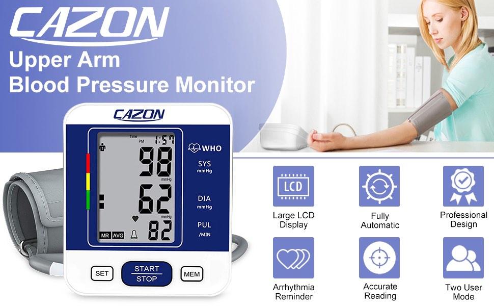 CAZON Electronic Blood Pressure Monitor, Health & Nutrition, Health ...