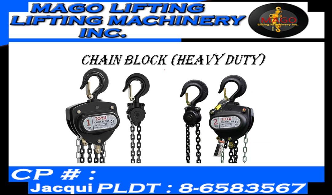 Chain Block (Heavy Duty) 20 Tons x 3 Meters (10mm), Commercial ...