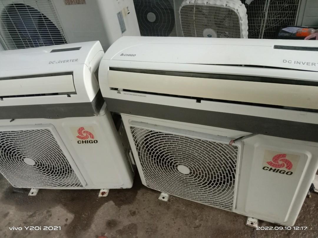 CHIGO 1HP INVERTER, TV & Home Appliances, Air Conditioning and Heating ...