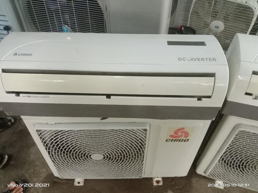 CHIGO 1HP INVERTER, TV & Home Appliances, Air Conditioning and Heating ...