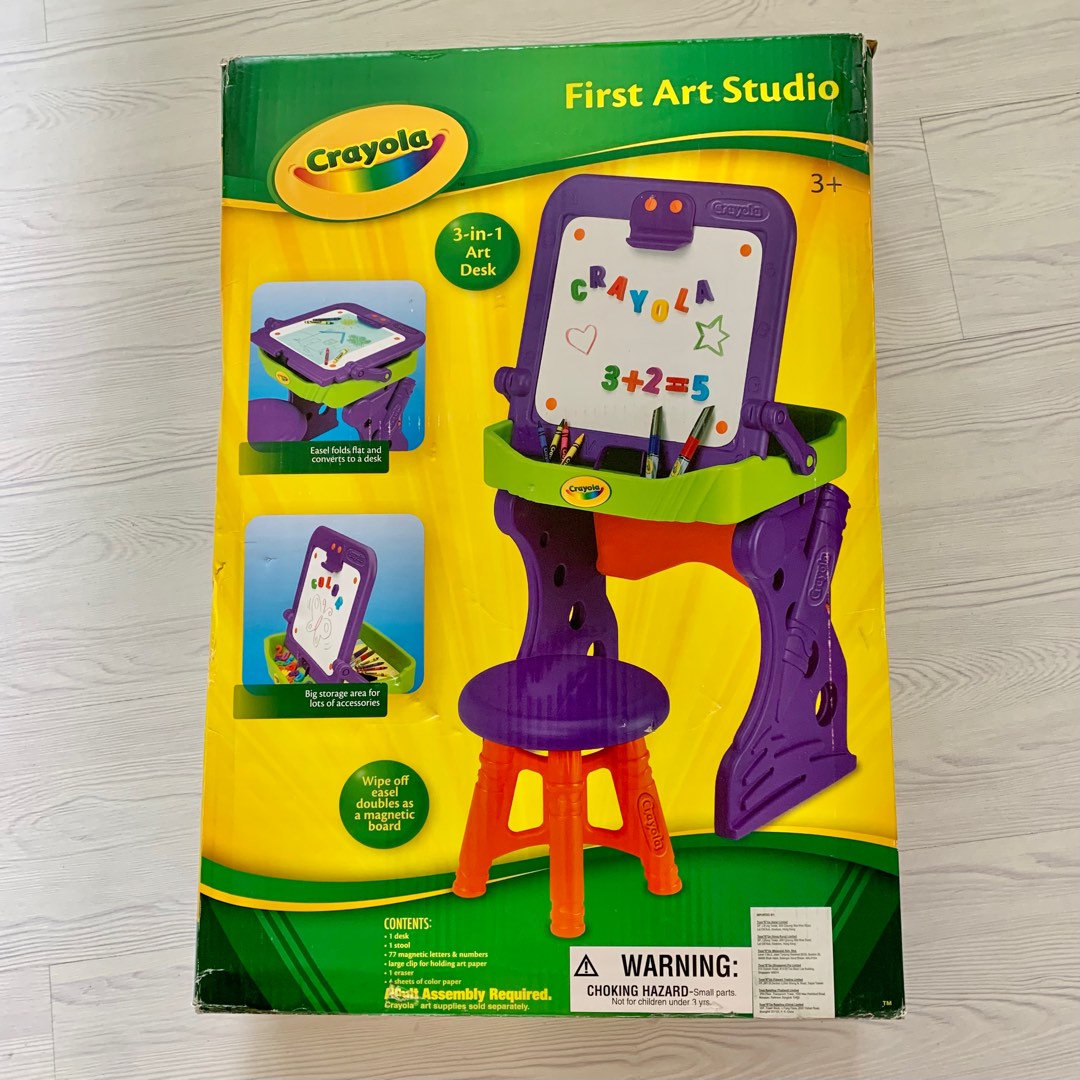 Crayola - My First Art Studio Easel / Desk, Hobbies & Toys, Toys ...