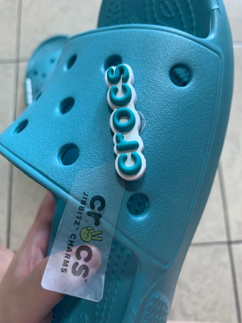 Crocs Classic Slide in Turq Tonic, Women's Fashion, Footwear, Slippers ...
