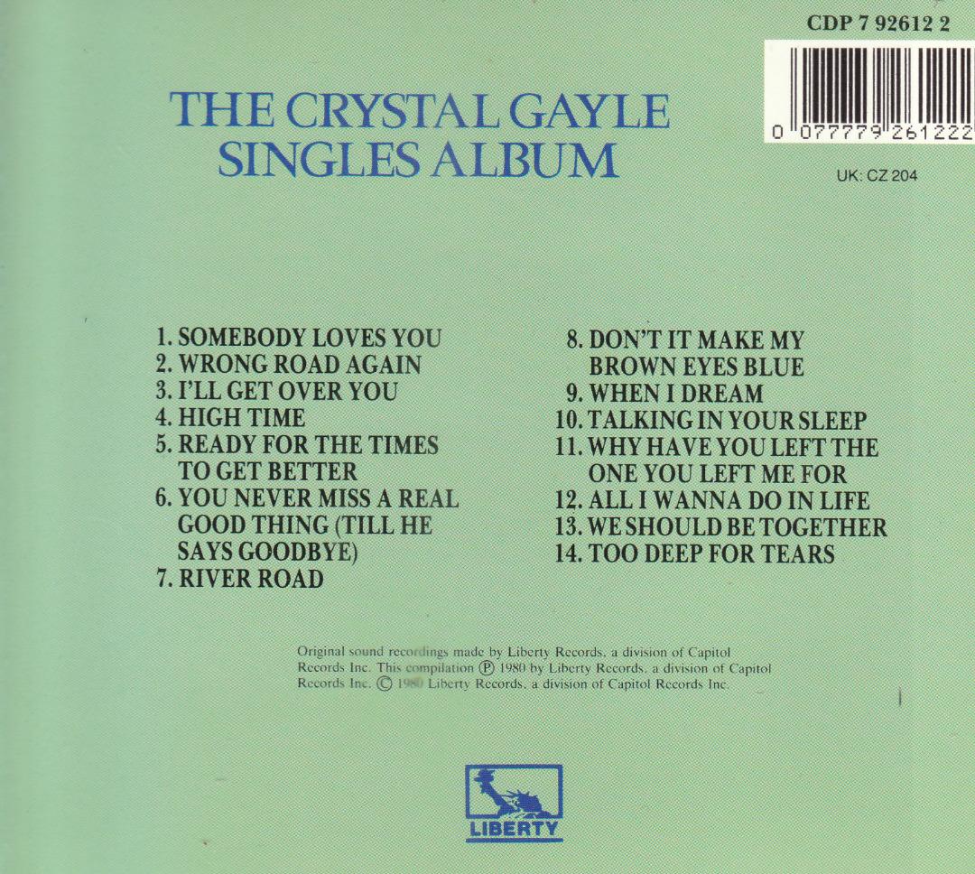 Crystal Gayle: [Made in UK 1990] The Crystal Gayle Singles Album CD ...