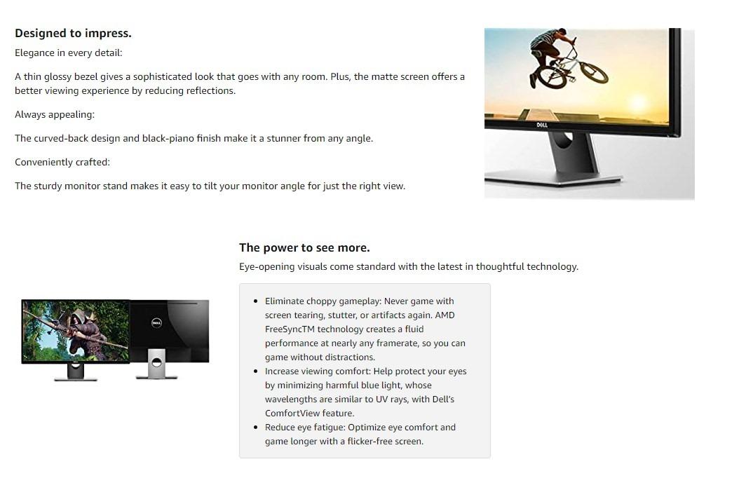 Dell 27 inch FHD monitor SE2717H wide screen, Computers & Tech, Parts ...