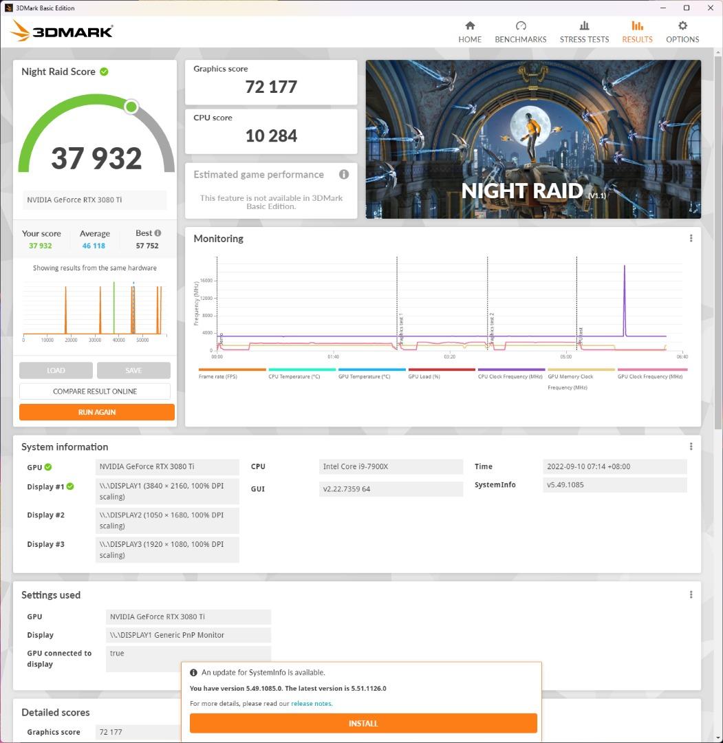 Dell Alienware RTX 3080 Ti 12Gb LHR GDDR6X Graphics Card, Computers ...