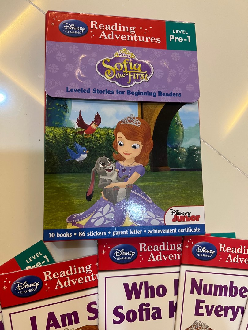 10 books Disney learning reading adventures pre-1 Sofia the first ...