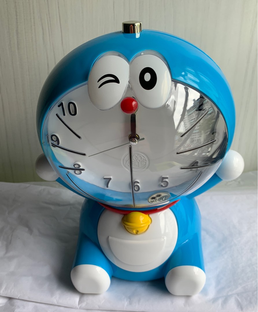 Doraemon Alarm Clock + Coin Box (2 in 1), Furniture & Home Living, Home ...