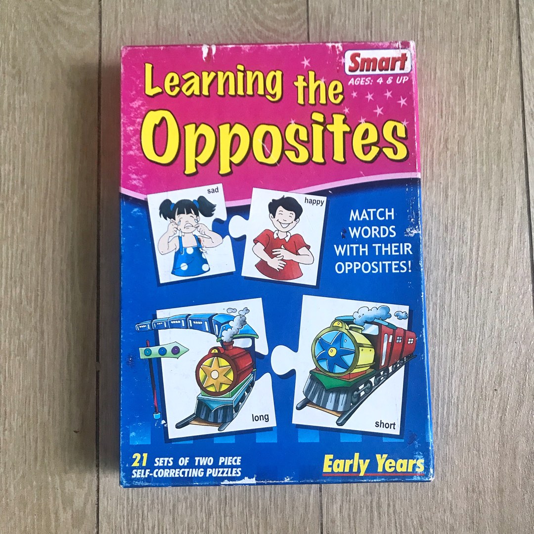 Educational Two Pieces Puzzle - Learning the Opposite, Hobbies & Toys ...