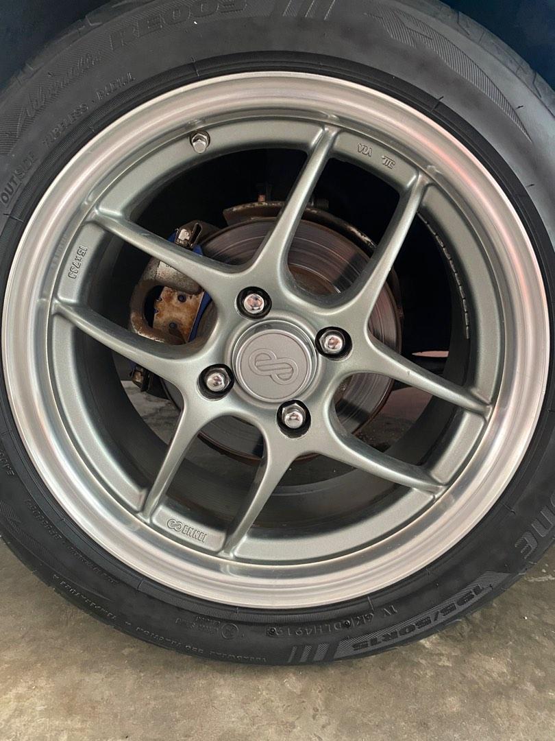 Enkei CPS2 with RE003, Car Accessories, Tyres & Rims on Carousell