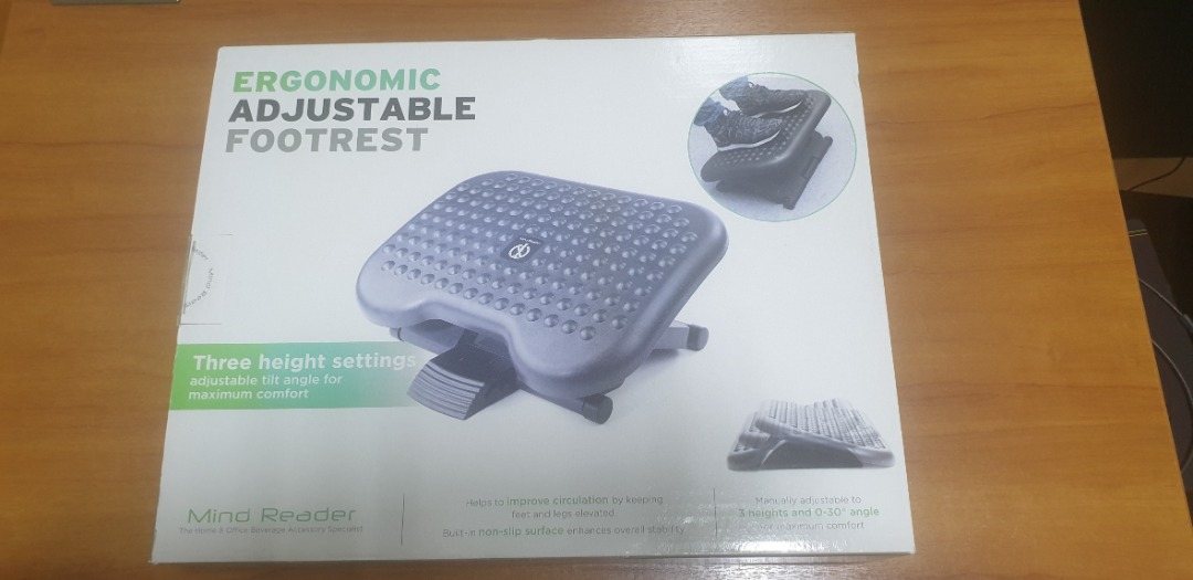 (still available) Ergonomic Adjustable Footrest, Computers & Tech ...