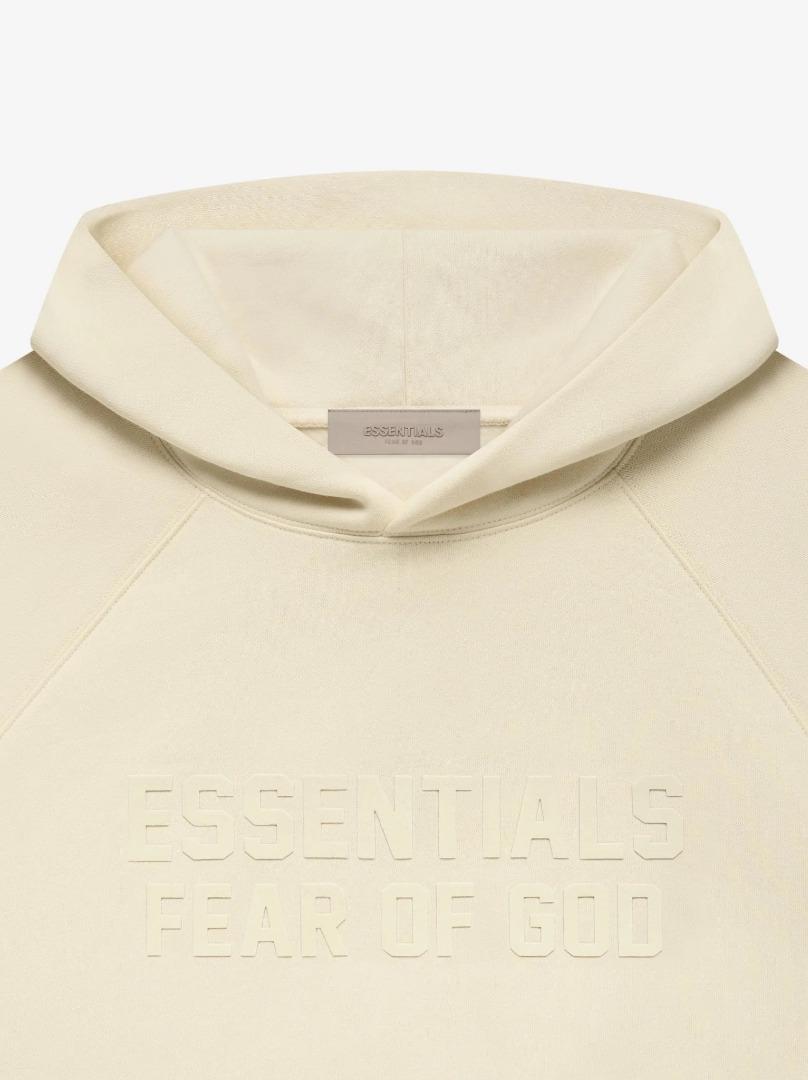 Fear of God Essentials FW22 Hoodie 'Egg Shell', Men's Fashion, Tops ...