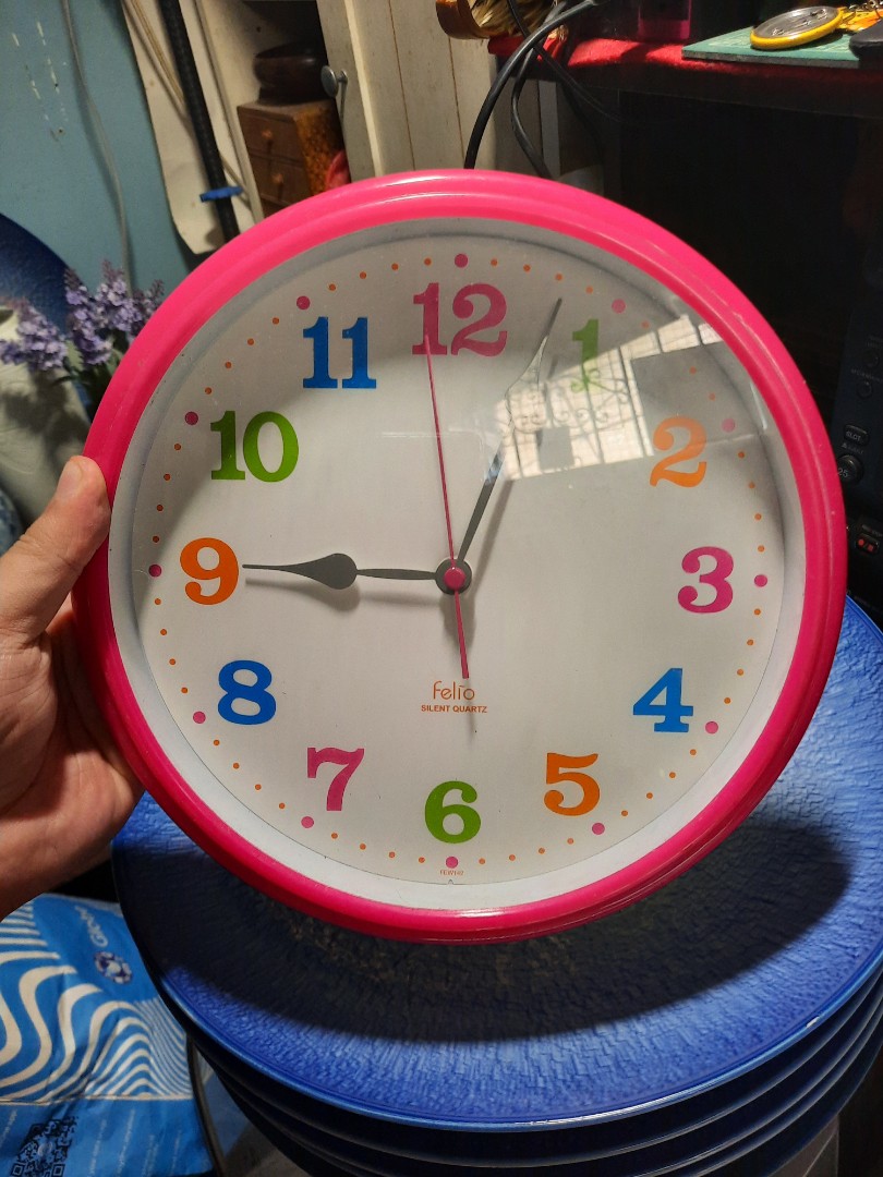 Felio wall clock, Furniture & Home Living, Home Decor, Clocks on Carousell