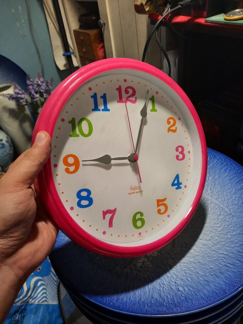Felio wall clock, Furniture & Home Living, Home Decor, Clocks on Carousell
