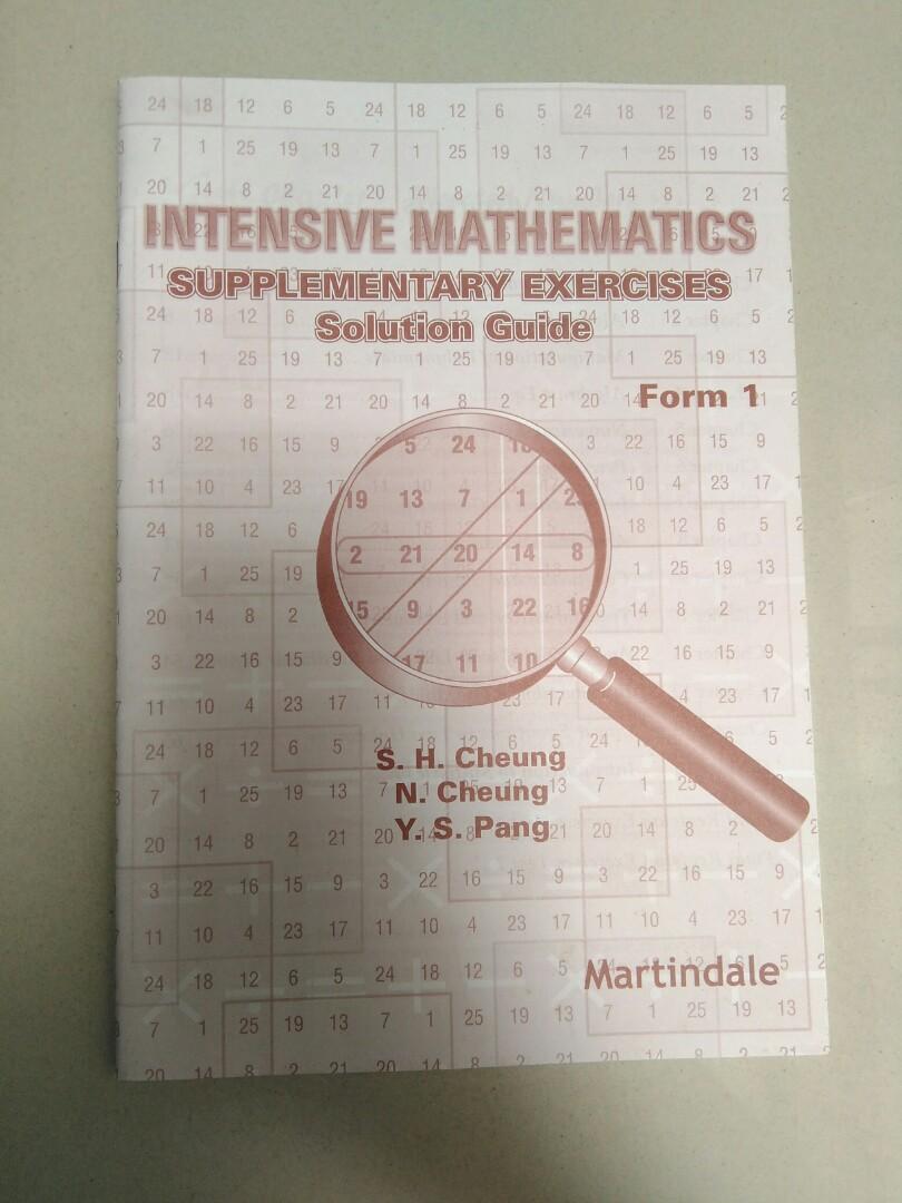 Form 1 Intensive Mathematics with solution guide, Hobbies & Toys, Books ...