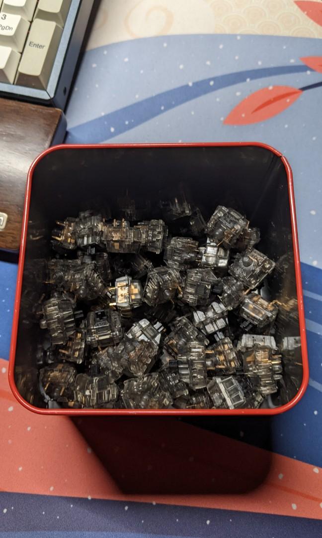 Gateron Black Inks V2 Lubed and Filmed 87 pcs, Computers & Tech, Parts ...